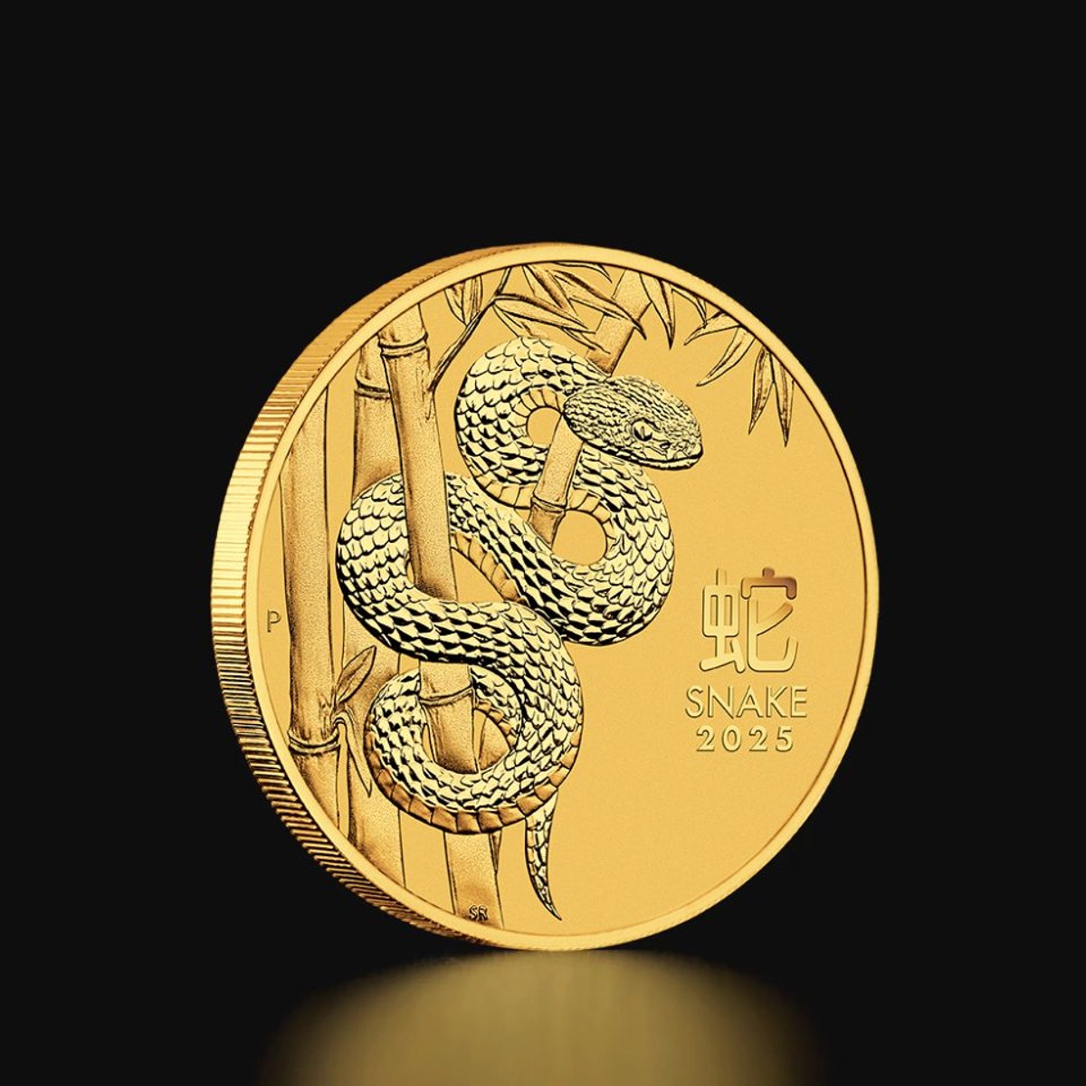 1/2 oz Australsk Lunar Year of the Snake 2025 gullmynt - Tavex Norway